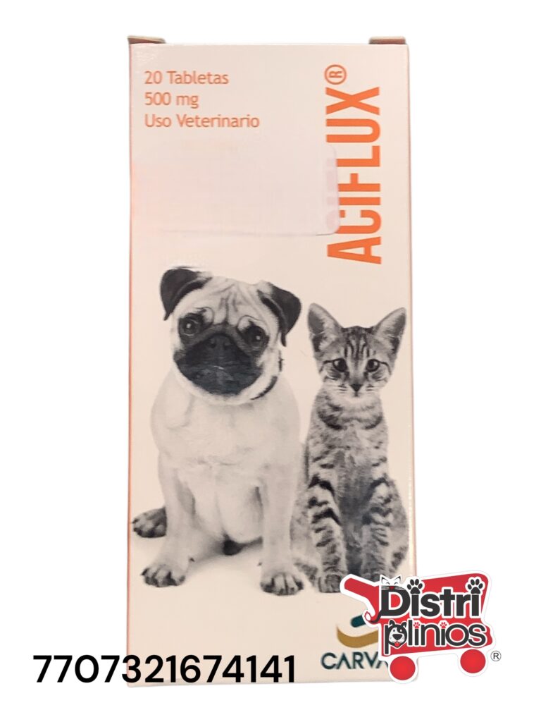 Aciflux 20 Tabletas 500mg para Perros y Gatos – Distriplinios